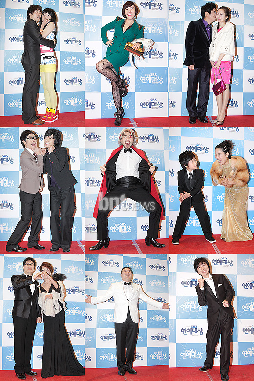 [bnt포토] 2009 SBS 연예대상, 예능인들은 어떤 포즈를? | bnt뉴스