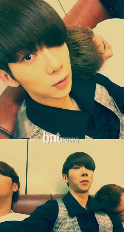 2AM 조권 깜짝몰카, '뮤직뱅크' 대기실에서 "쉿! 우동이 잔다" | bnt뉴스