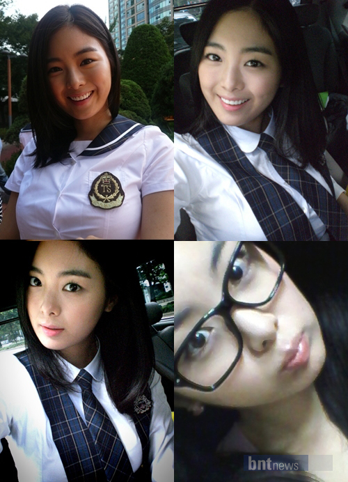 한지우 교복사진에 男心 '흔들' 베이글녀로 등극! | bnt뉴스
