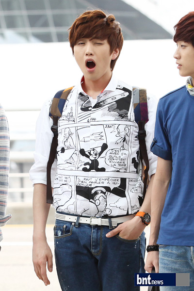 [bnt포토] b1a4 산들, 하품하는 매력남 | bnt뉴스