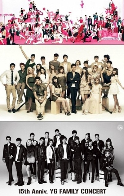 3대 기획사 단체사진, SM-YG-JYP 각 소속가수들과 '찰칵' | bnt뉴스