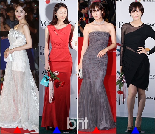 [18th BIFF] 레드카펫 vs 블루카펫, 달라진 여배우 스타일 | bnt뉴스