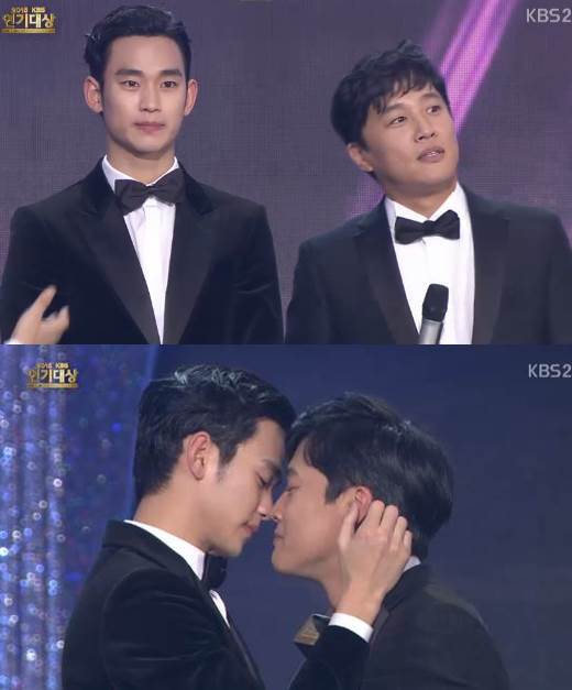 ‘2015 KBS 연기대상’ 차태현 “김수현과 키스신, 입술만 놓고 보면 나쁘지 않아” | bnt뉴스