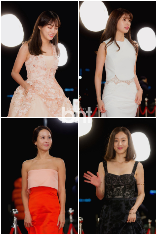 [bnt포토s] '비결은 손', 2017kbs연기대상 레드카펫에서 여배우들이 드레스 여신이 되는 법 | bnt뉴스