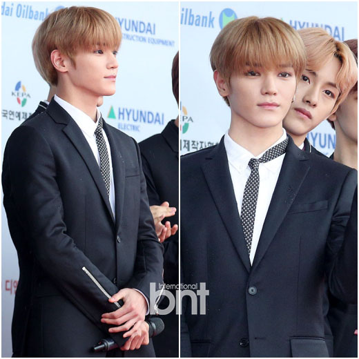 [bnt포토+] 'NCT 태용 뒤에 고개빼꼼 윈윈' 저두 있어요~ | bnt뉴스