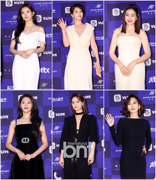 [bnt포토+] '화이트vs블랙' 미녀★, 드레스 대결 '청순 혹은 시크' | bnt뉴스