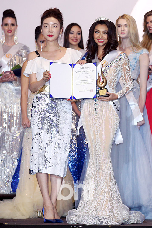 [bnt포토] 2018 월드뷰티퀸 선발대회 3위, 말레이시아 Kimberly Vunng 선정 | bnt뉴스