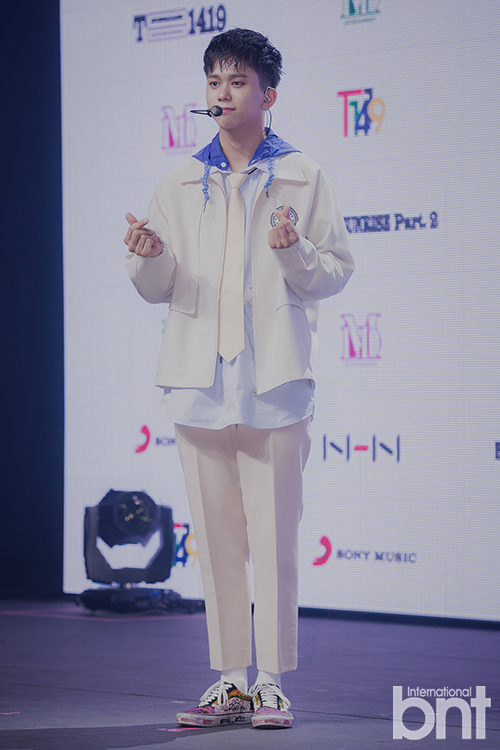 [bnt포토] T1419 케빈 '얼굴에 개구짐이 가득' | bnt뉴스