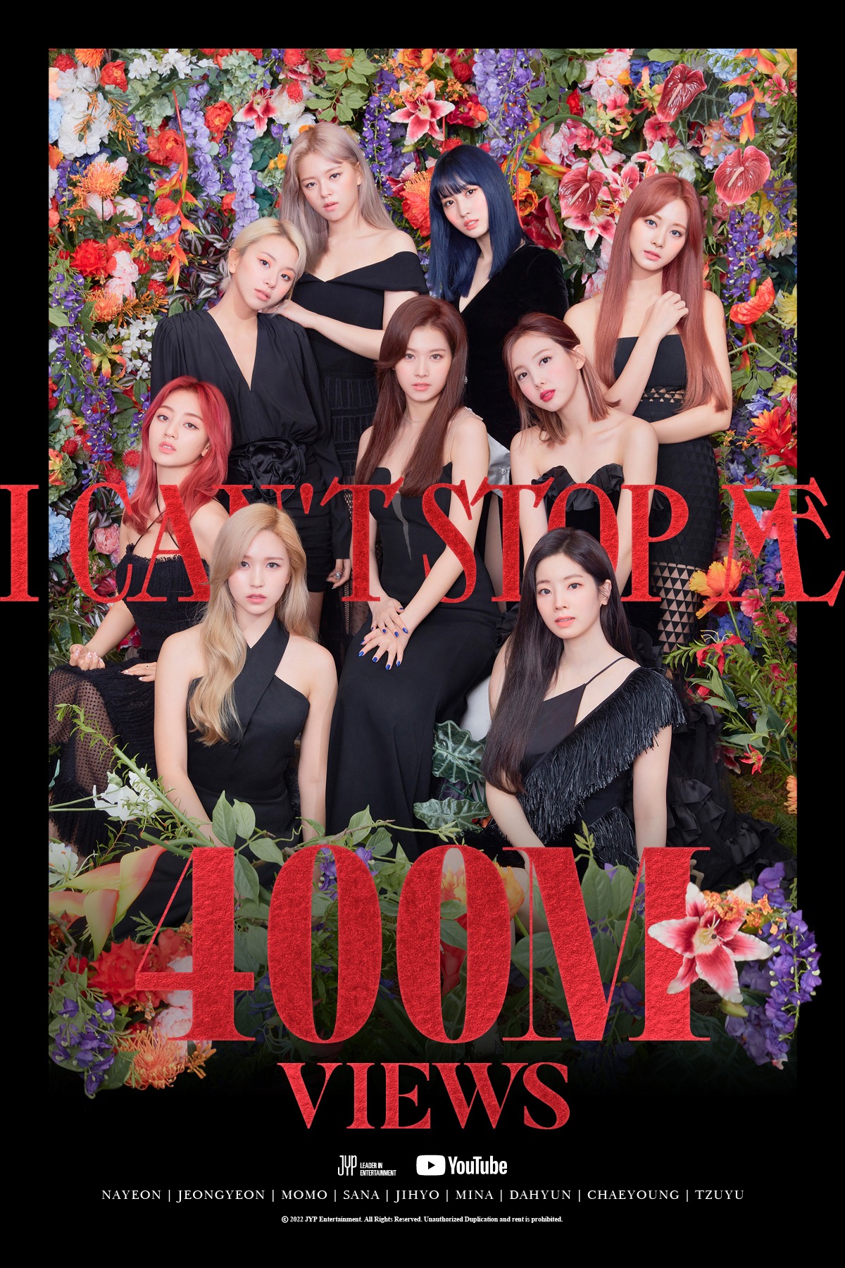 트와이스 'I CAN'T STOP ME' 뮤비, 유튜브 4억 뷰 돌파! '4억 회 이상 MV만 9편 보유' | bnt뉴스