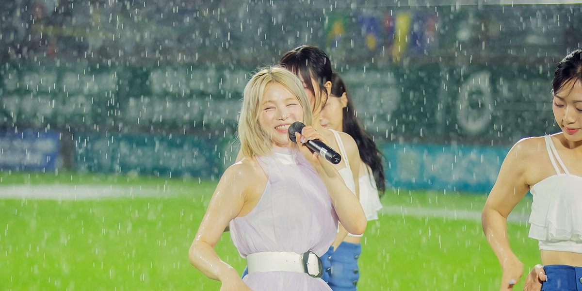 [포토] 유수현 '폭우에도 흐트러짐 없는 비주얼' | bnt뉴스